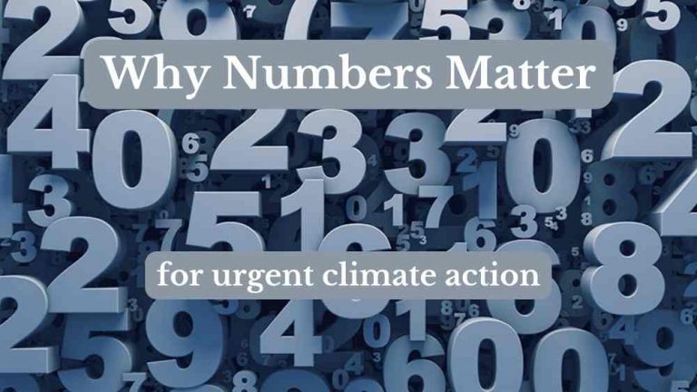Why Numbers Matter for Urgent Climate Change